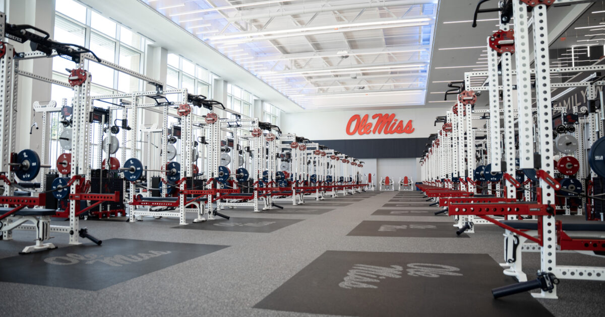 Ole Miss Football Weight Room | Sorinex Exercise Equipment