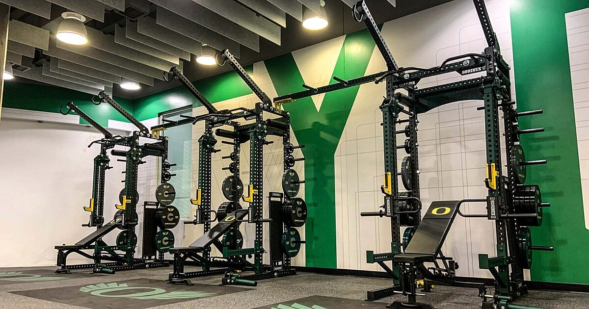 Oregon Basketball Weight Room | Sorinex Exercise Equipment